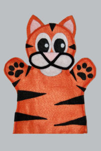 Tiger Felt Hand Puppet – The Tucson Puppet Lady