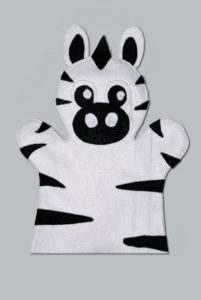 Zebra Felt Hand Puppet – The Tucson Puppet Lady
