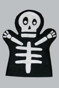 Skeleton Felt Hand Puppet – The Tucson Puppet Lady