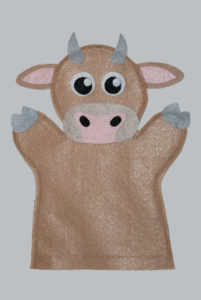 Cow Felt Hand Puppet – The Tucson Puppet Lady