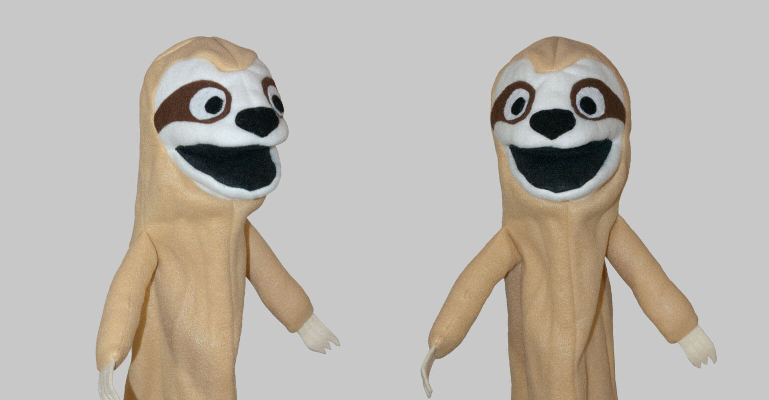 Puppet of the Month: Sloth – The Tucson Puppet Lady